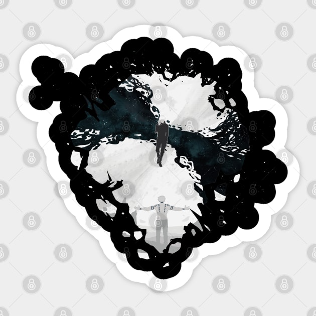 Void Satoru Gojo Domain Expansion - Satoru Gojo - Sticker | TeePublic