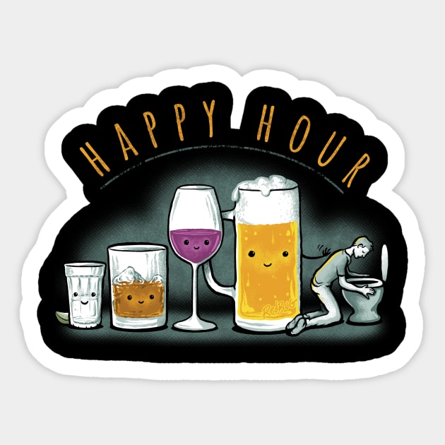 Happy Hour - Beer - Sticker | TeePublic