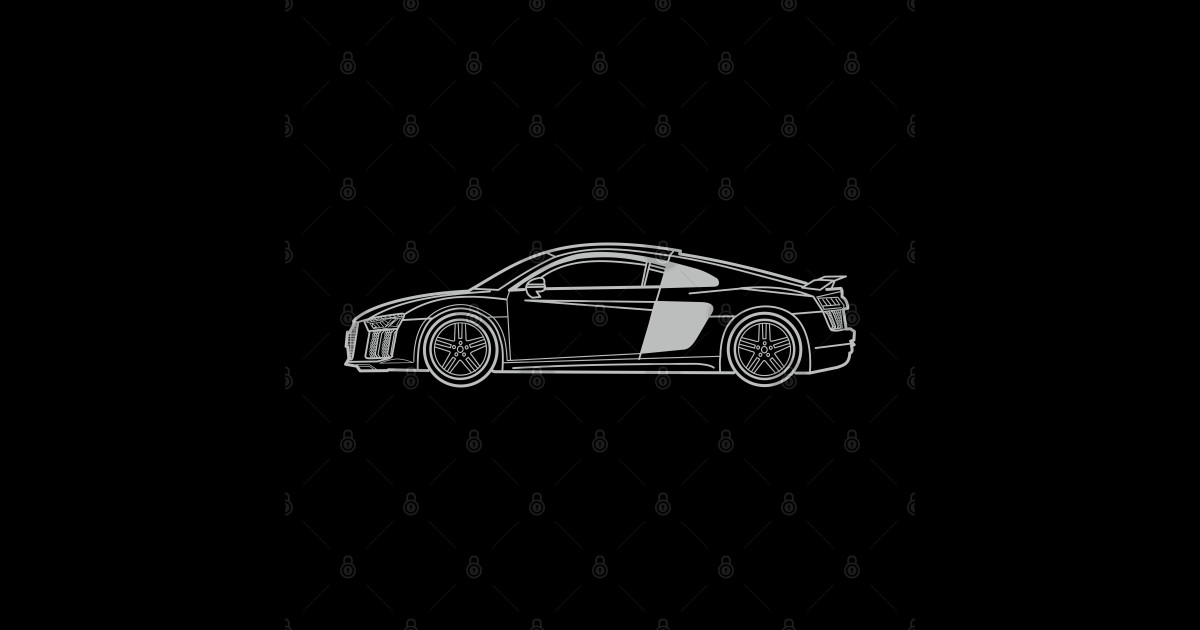 R8 V10 - R8 - Sticker | TeePublic