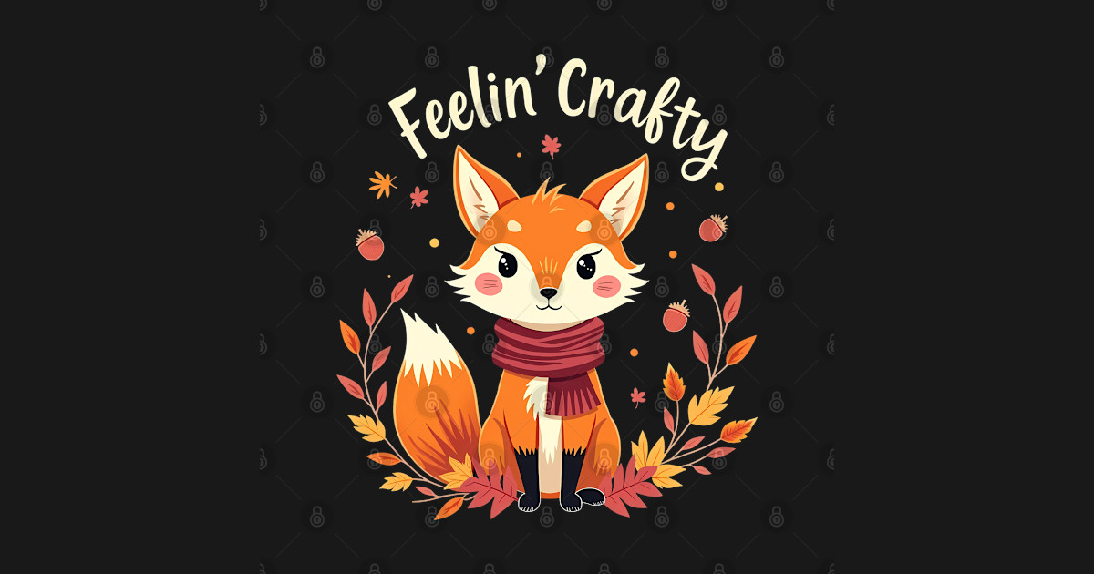 Feelin’ Crafty Cute Kawaii Autumn Design For Fox Lovers - Feelin Crafty ...