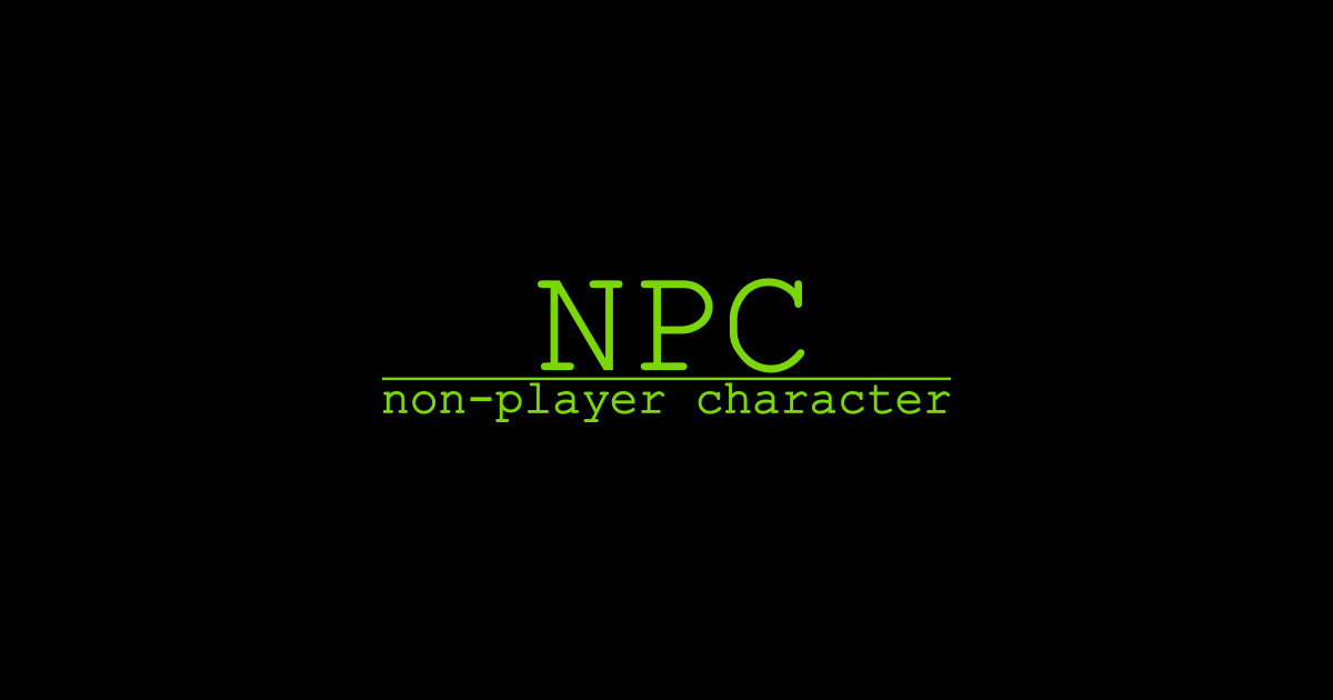 npc nonplayer character - Npc - Sticker | TeePublic