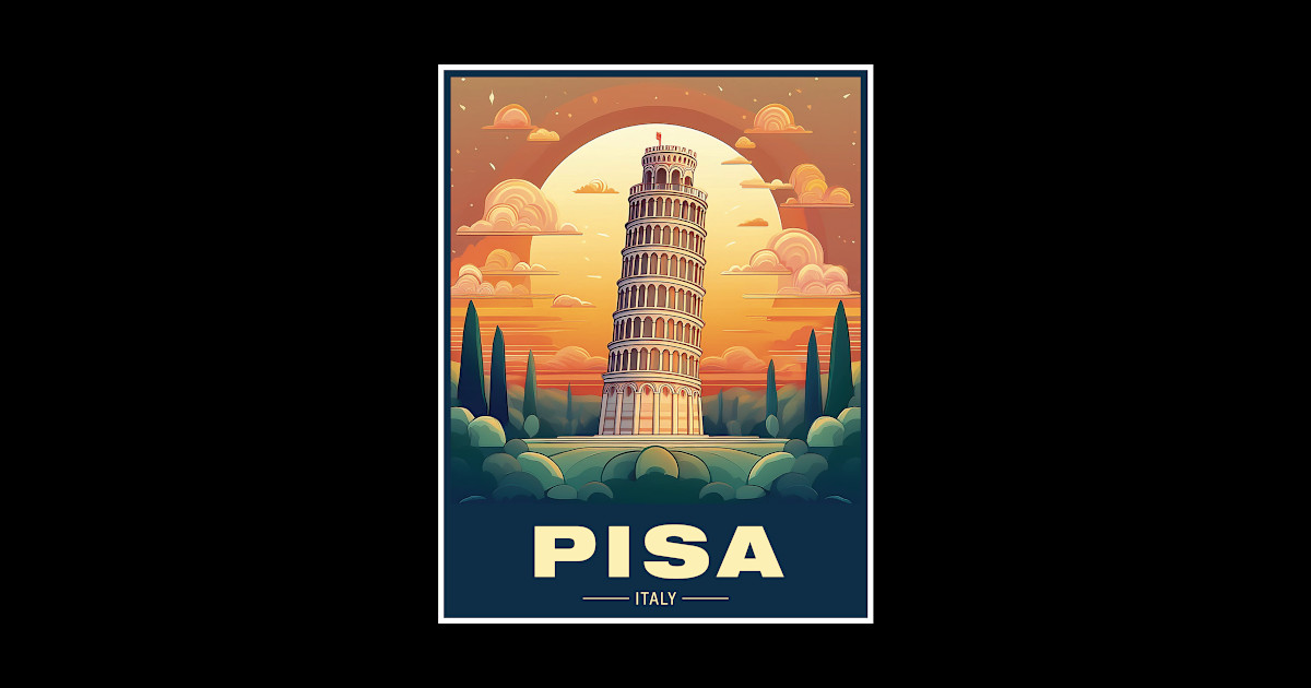 Pisa, Italy - Pisa - Sticker | TeePublic