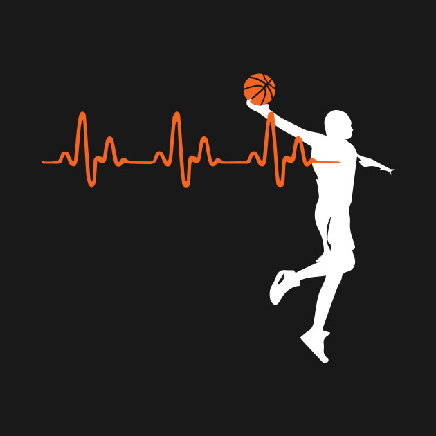 Basketball Heartbeat - Basketball - T-Shirt | TeePublic