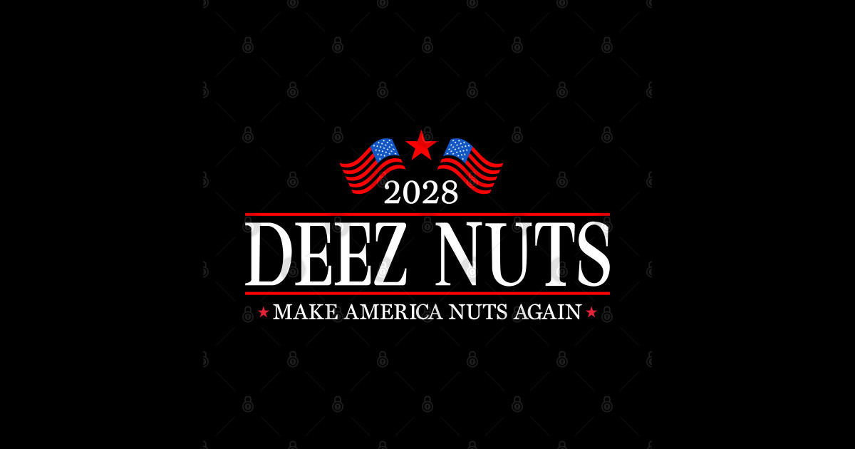 Deez Nuts 2028 For President - Deez Nuts - Pin | TeePublic
