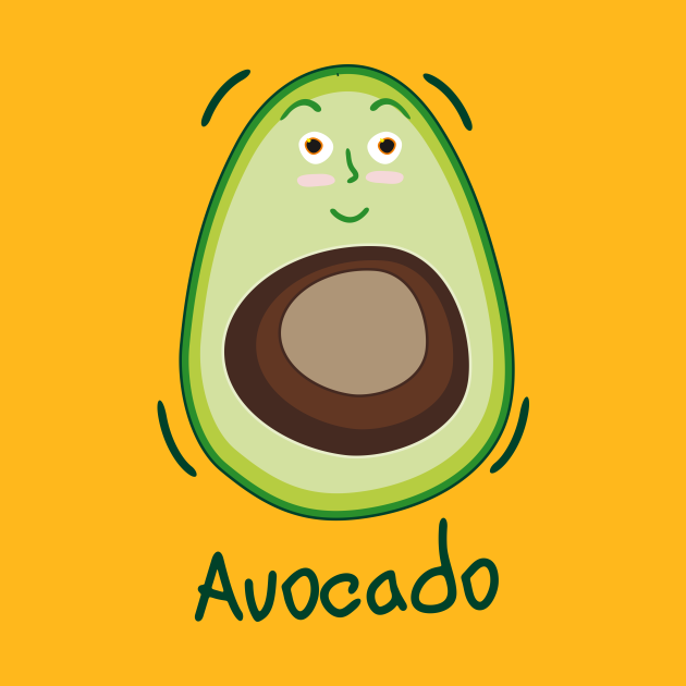 smiley avocado - Avocado Lover Gift - T-Shirt | TeePublic