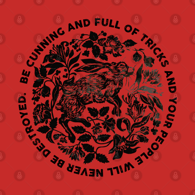 Be cunning and full of tricks - Watership Down - T-Shirt | TeePublic