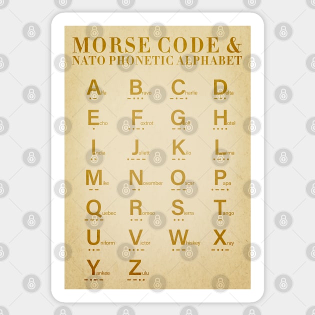 Morse Code - Morse Code - Sticker | TeePublic