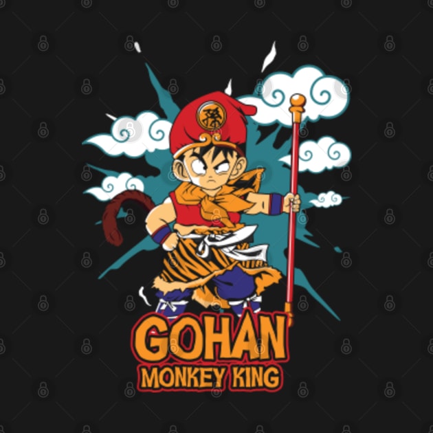 Gohan Monkey King Anime Fanart - Anime And Manga - T-Shirt | TeePublic