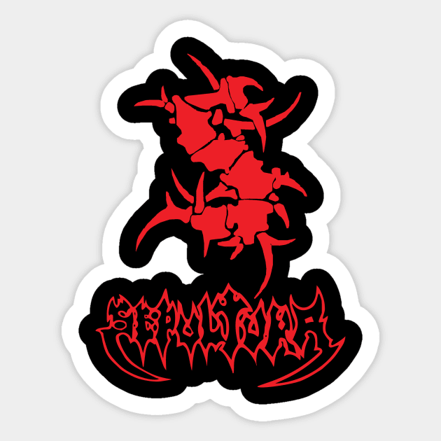 sepultura logo sticker