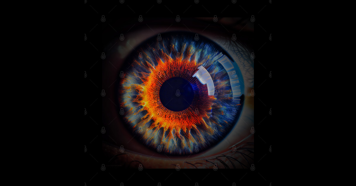 Look inside in my eye - Ilustration Art - Pin | TeePublic