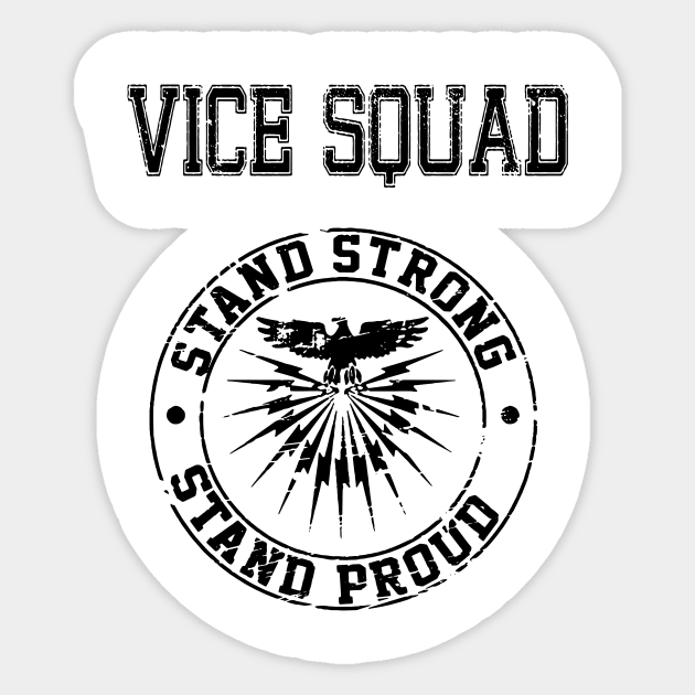 Black logo Vice Squad Band logo - Vice Squad - Sticker | TeePublic