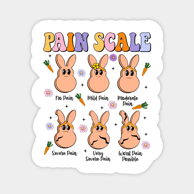 Pain Scale Bunny Easter Trauma Nurse Triage Happy Easter Day - Pain ...