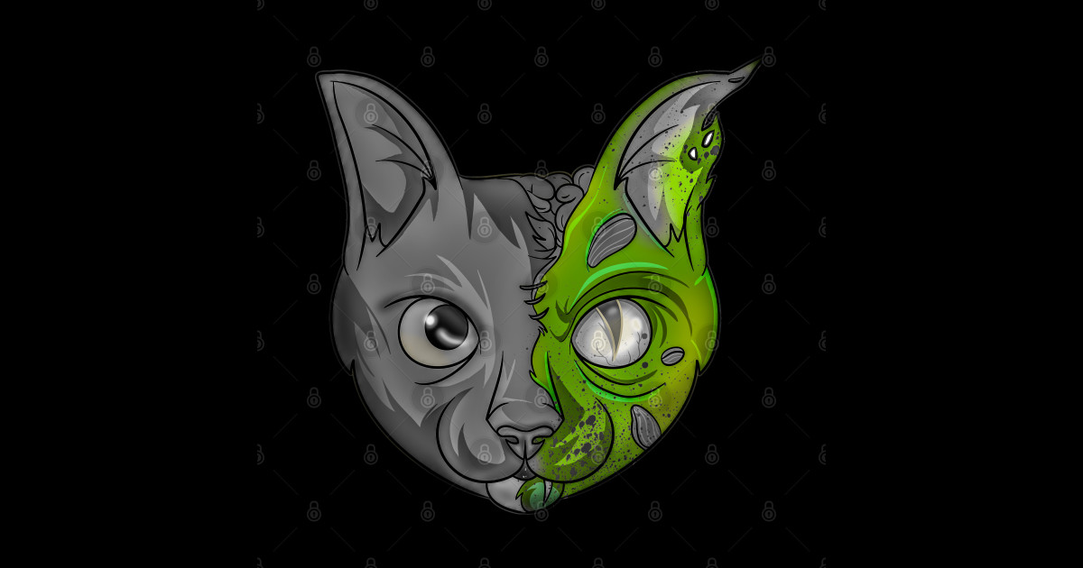 Scary Undead Cat Zombie - Zombie Cat - Posters and Art Prints | TeePublic