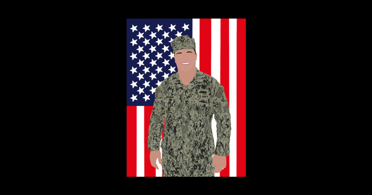 Kevin: Military/Flag! - Military - Sticker | TeePublic