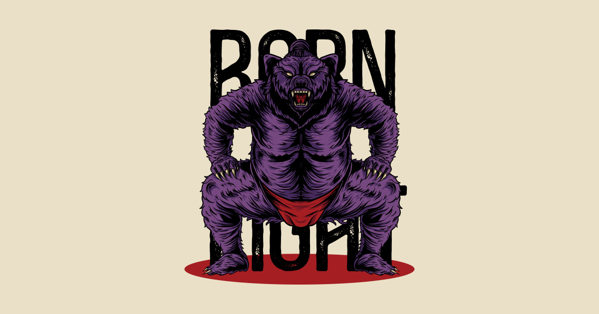 Sumo Bear - Sumo Wrestler - T-Shirt | TeePublic