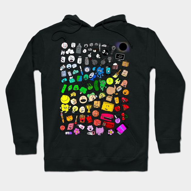 BFDI Inanimate Insanity All Characters (Transparent) - Bfb - Hoodie ...