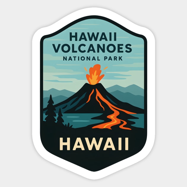 Hawaii Volcanoes National Park - Hawaii Volcanoes - Sticker | TeePublic