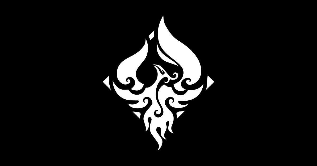 Genshin Impact Xiao Logo - Genshin Impact - Sticker | TeePublic