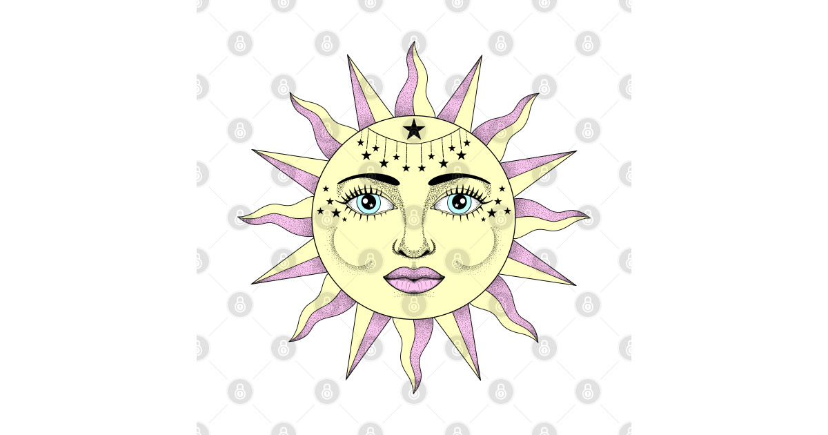 The Sun in Splendour With a Vintage Look in Pastel Colors - The Sun - T ...