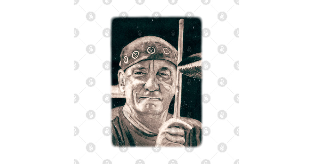 NEIL PEART – REALISTIC DRAWING - Neil Peart - T-Shirt | TeePublic