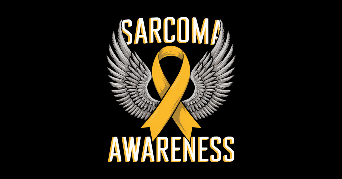 Sarcoma Awareness Yellow Cancer Ribbon - Sarcoma - Sticker | TeePublic