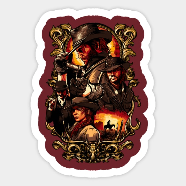 Red Dead - Game - Sticker | TeePublic