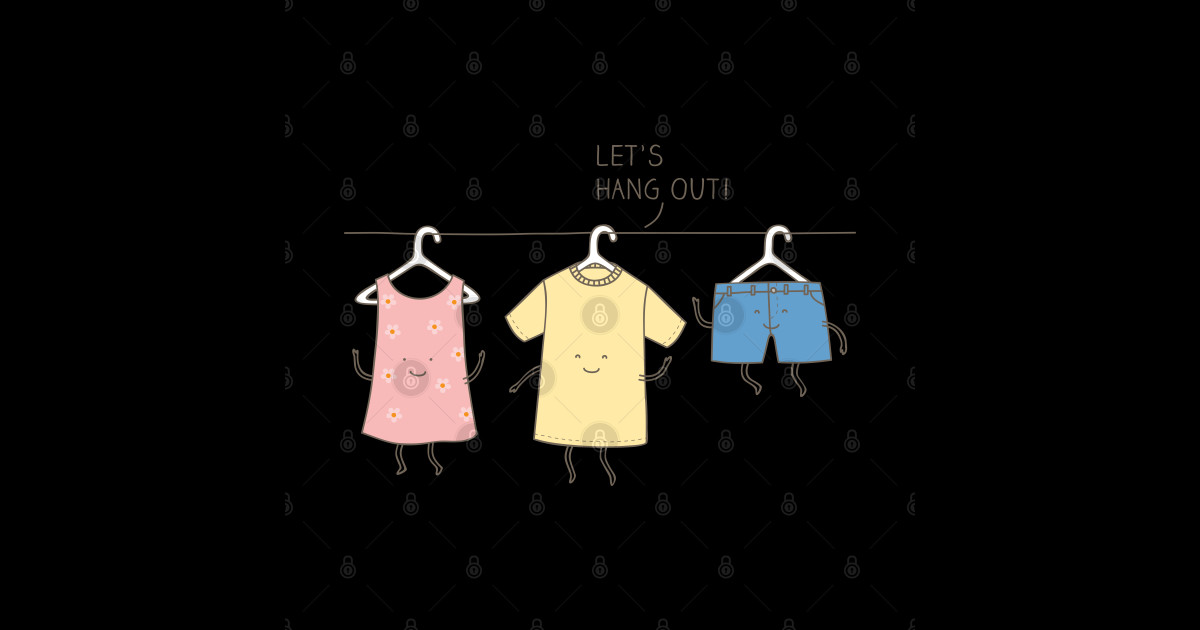 Let's hang out! - Hang Out - Sticker | TeePublic