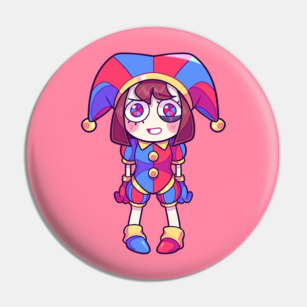 Pomni The amazing digital circus - Digital Circus - Pin | TeePublic