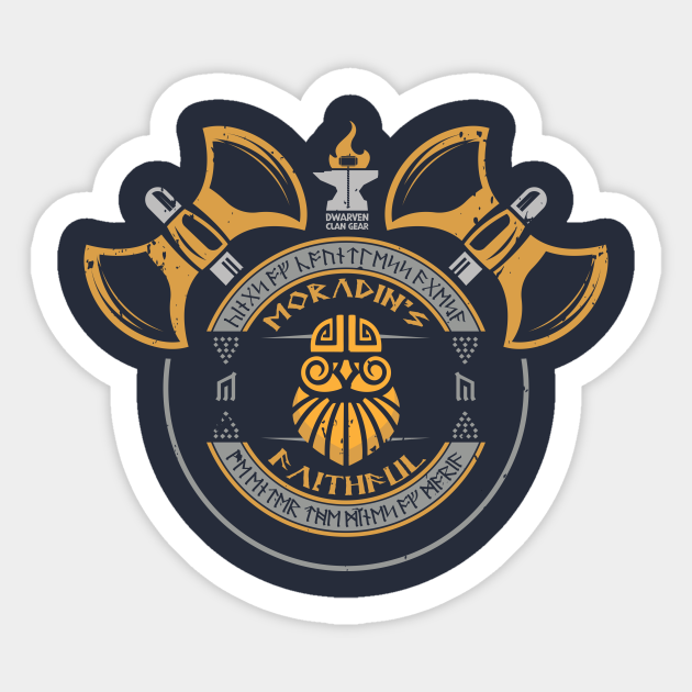 Dwarven Clan Gear - Dnd - Sticker | TeePublic