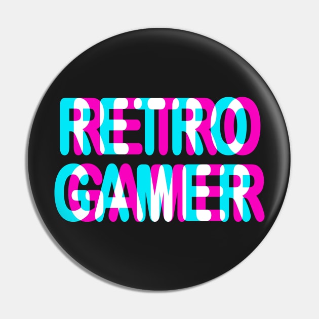 GAMING - RETRO GAMER - TRIPPY 3D GAMING - Gaming - Pin | TeePublic
