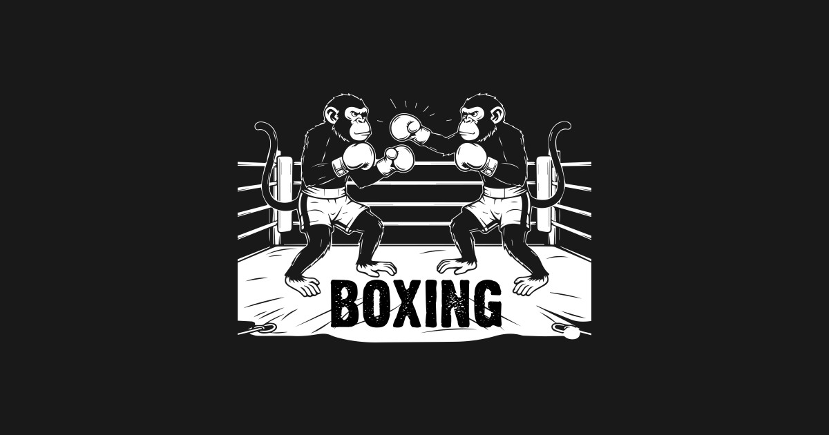 monkeys boxing - Monkeys - T-Shirt | TeePublic