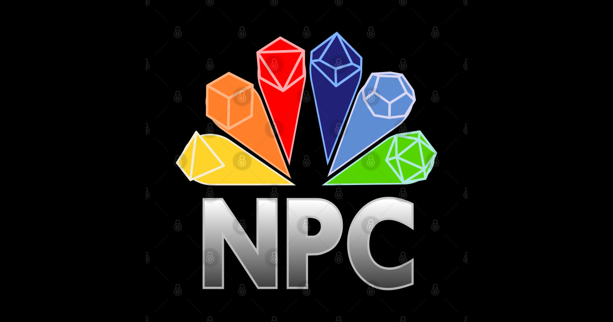 NPC - Gaming - Sticker | TeePublic