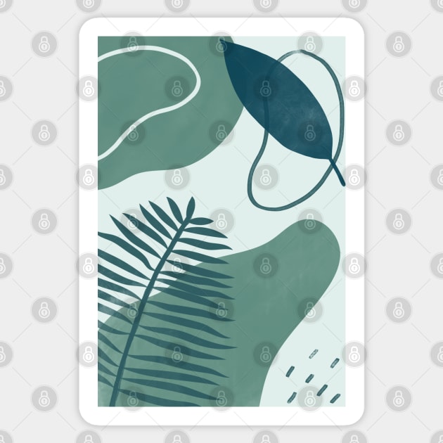 Elegant palm leaves - Palm Leaves - Sticker | TeePublic