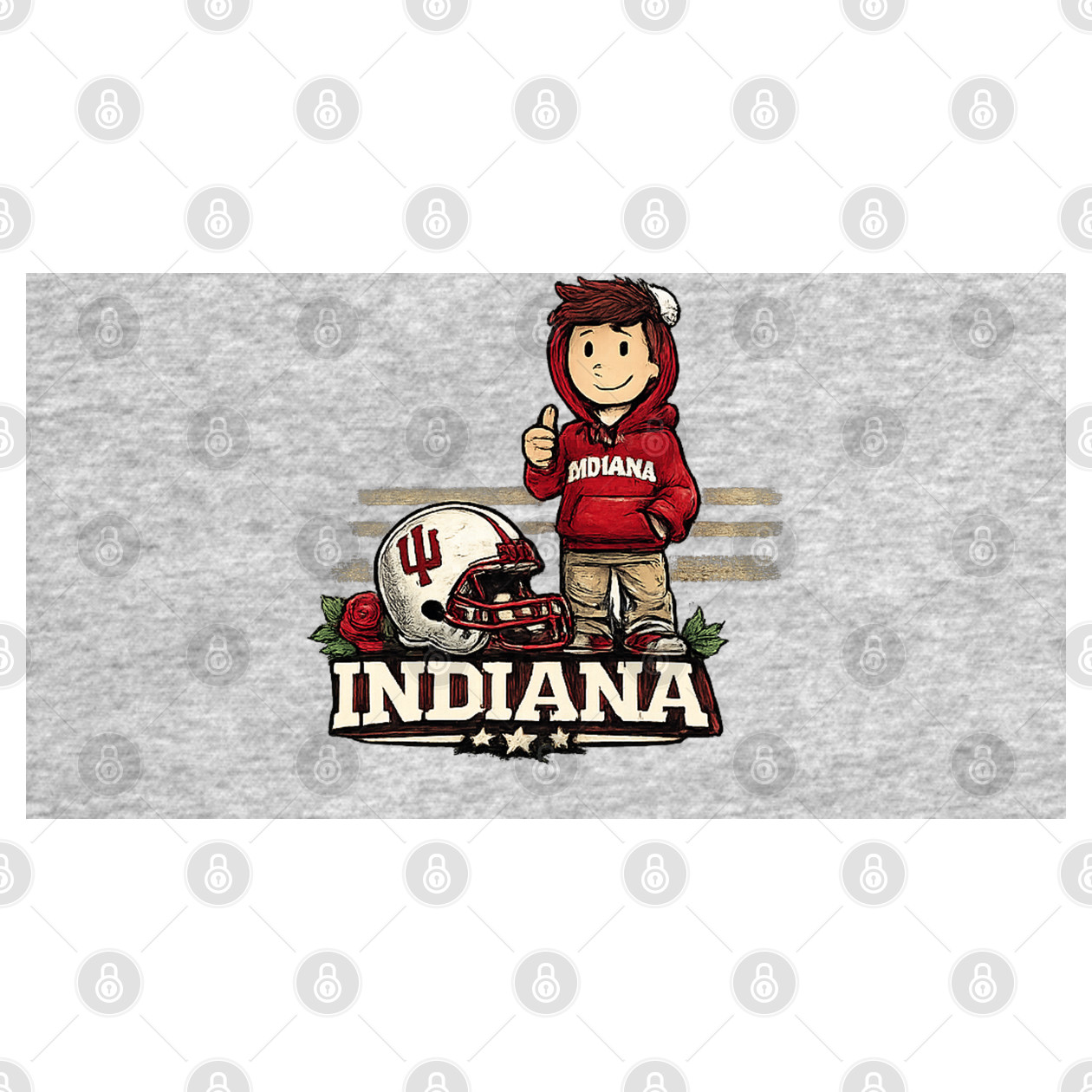Indiana Football Hoosiers Design - Indiana Hoosiers - T-Shirt | TeePublic