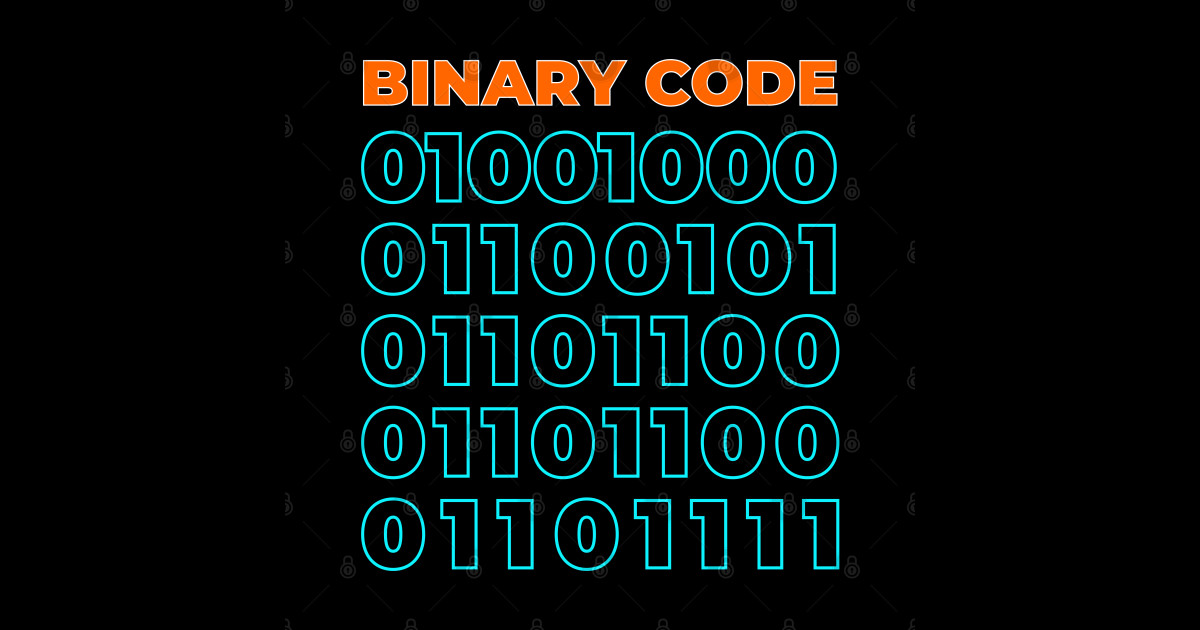 Binary code - Binary Code - Sticker | TeePublic