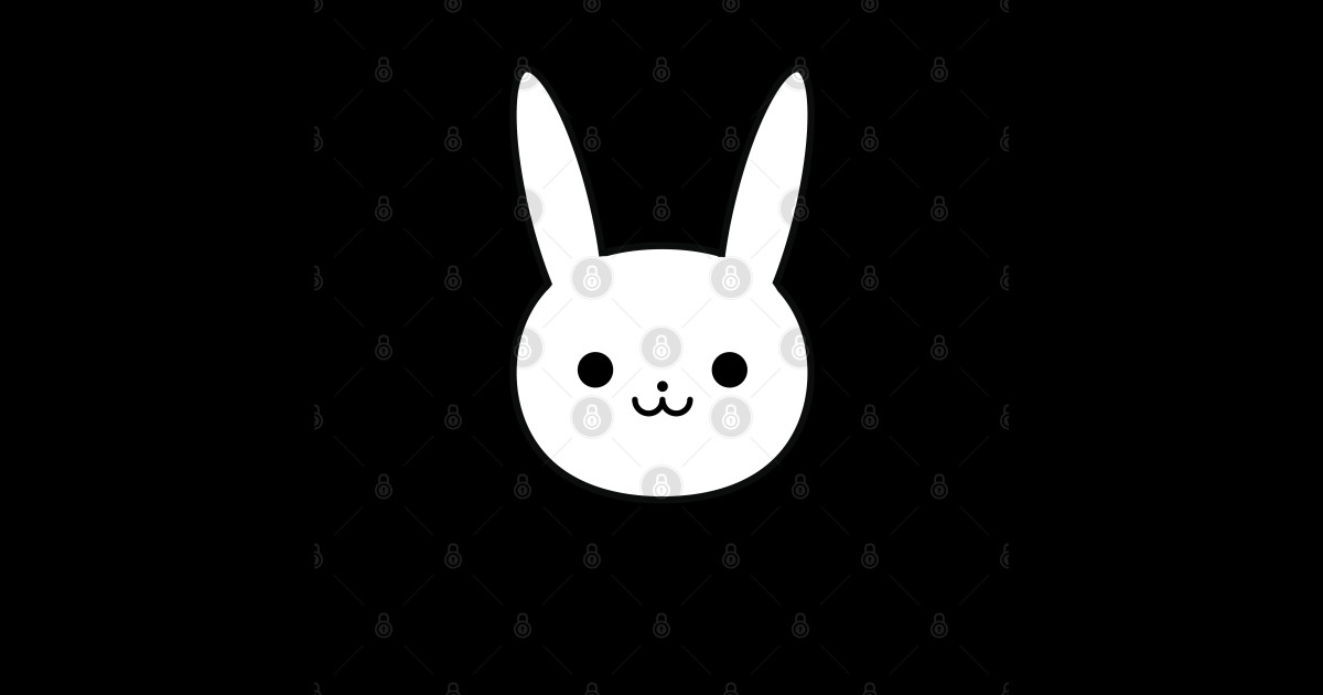 Cute Japanese Rabbit Kawaii Bunny - Year Of The Rabbit - Sticker ...