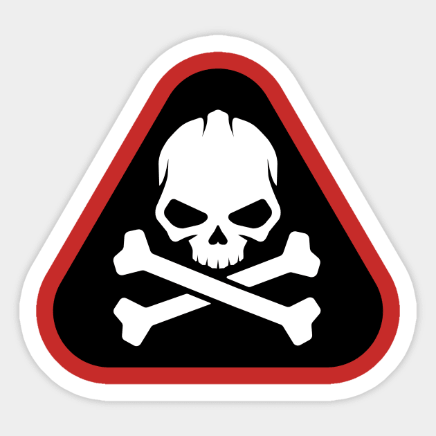 RED SHADOWS SKULL AND CROSS - Red Shadows Skull And Cross - Sticker ...