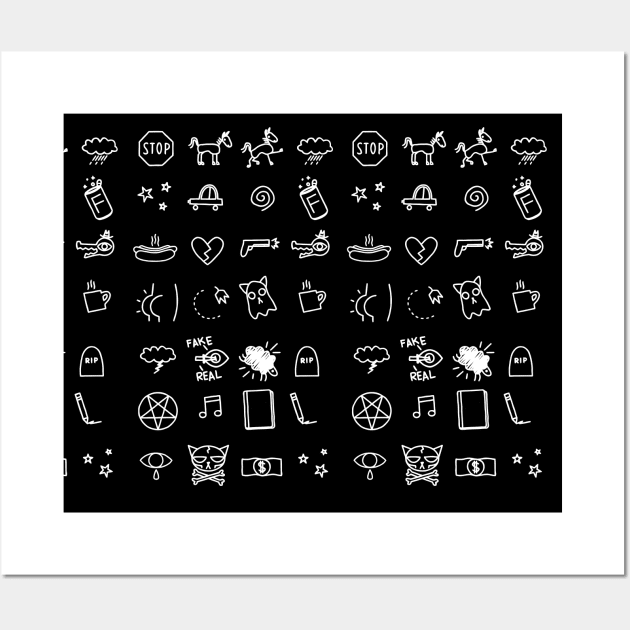 Night in the woods pattern - Nitw - Posters and Art Prints | TeePublic