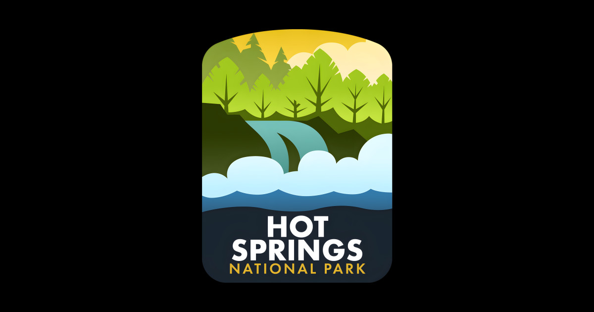 Hot Springs National Park - Hot Springs - Sticker | TeePublic