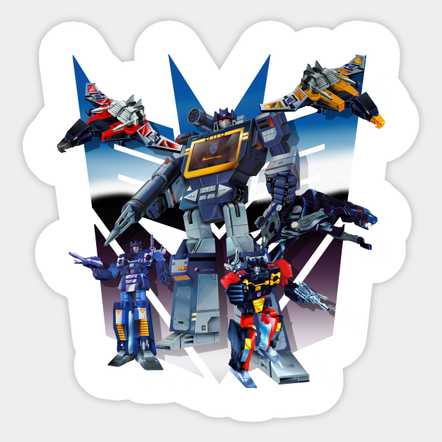 Masterpiece Soundwave and Cassettes - Transformers - Sticker | TeePublic