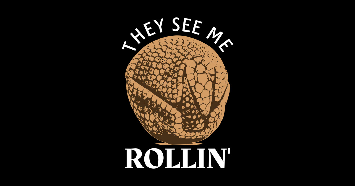They See Me Rolling Just Roll With It Armadillo Funny Pun ANIMAL-6 ...