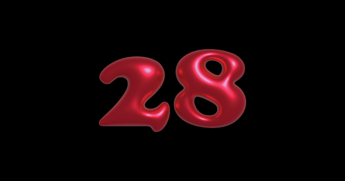 28th Birthday - 28th Birthday - Sticker | TeePublic
