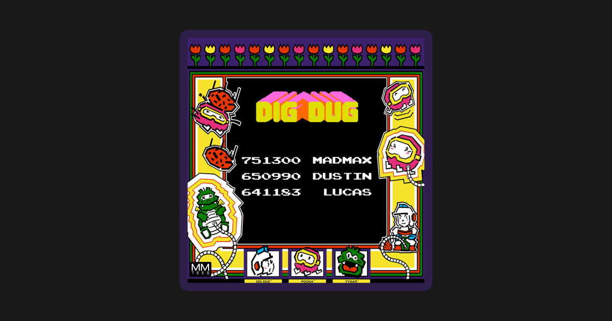 Dig Dug High Score - Eleven - T-Shirt | TeePublic