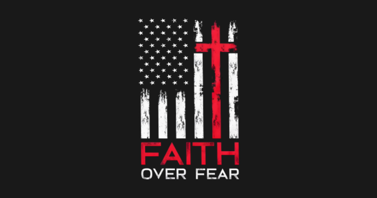 Distressed USA Flag Cross with Faith Text Vector Christian - Distressed ...