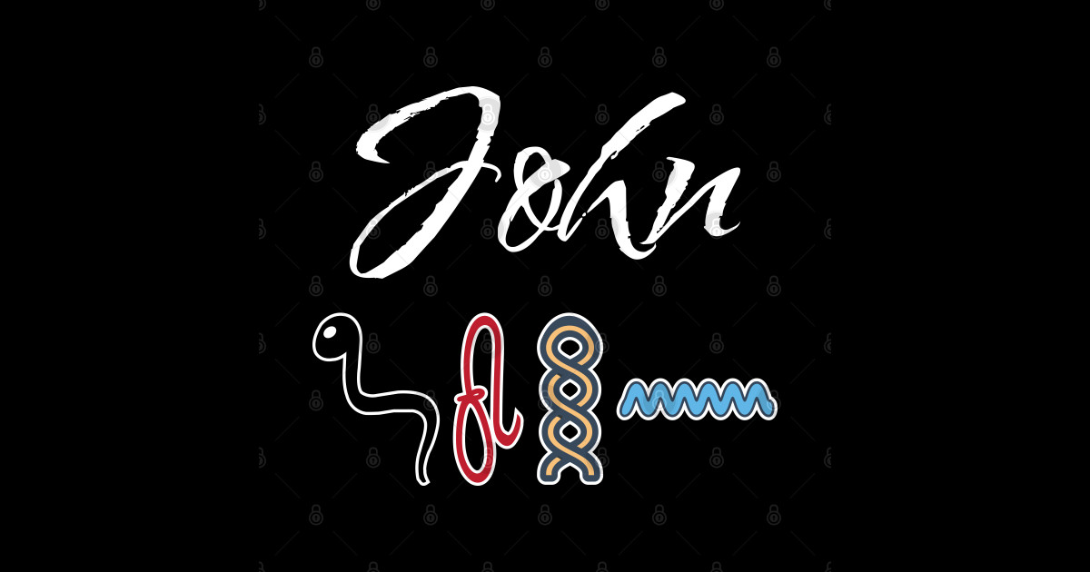 JOHN-American names in hieroglyphic letters-JOHN, name in a Pharaonic ...