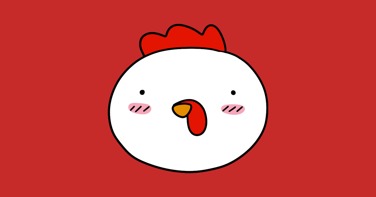 Blushing Chicken Face - Chicken - Magnet | TeePublic