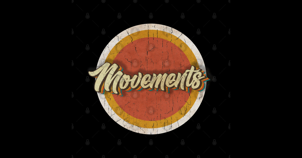 circle vintage Movements - Movements - Sticker | TeePublic
