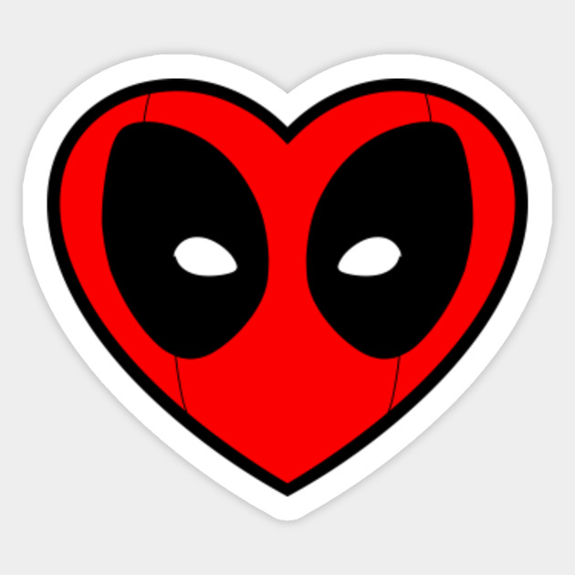 Marvel - Deadpool Heart _041 - Cosplay - Sticker | TeePublic