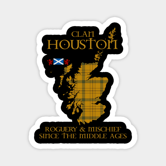 Clan Houston 2 tartan Scotland map Saltire flag and lion rampant ...