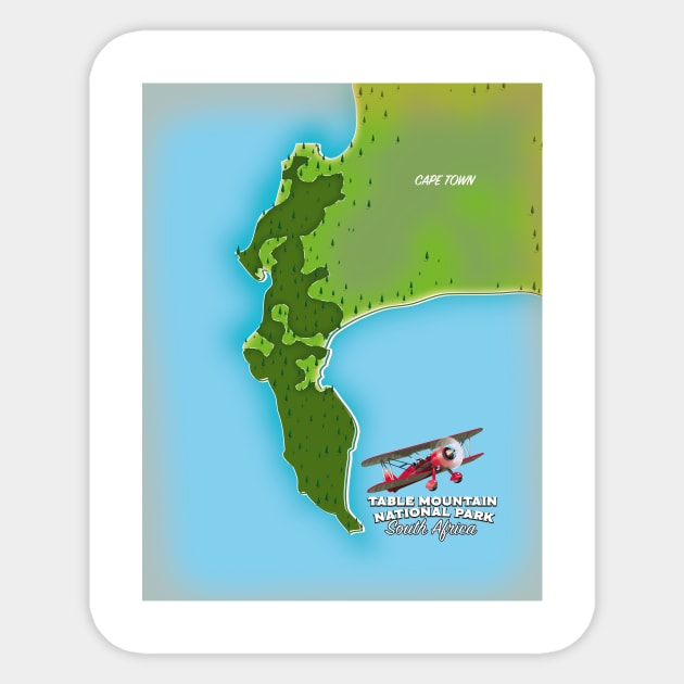 Table Mountain National Park South Africa map - Table Mountain National ...